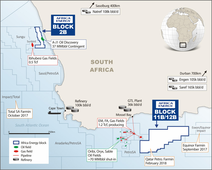 South Africa, Block 11B/12B* | Africa Energy Corp.