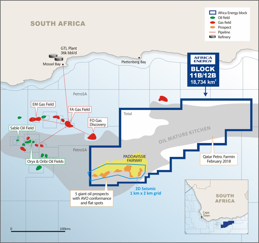 South Africa, Block 11B/12B* | Africa Energy Corp.